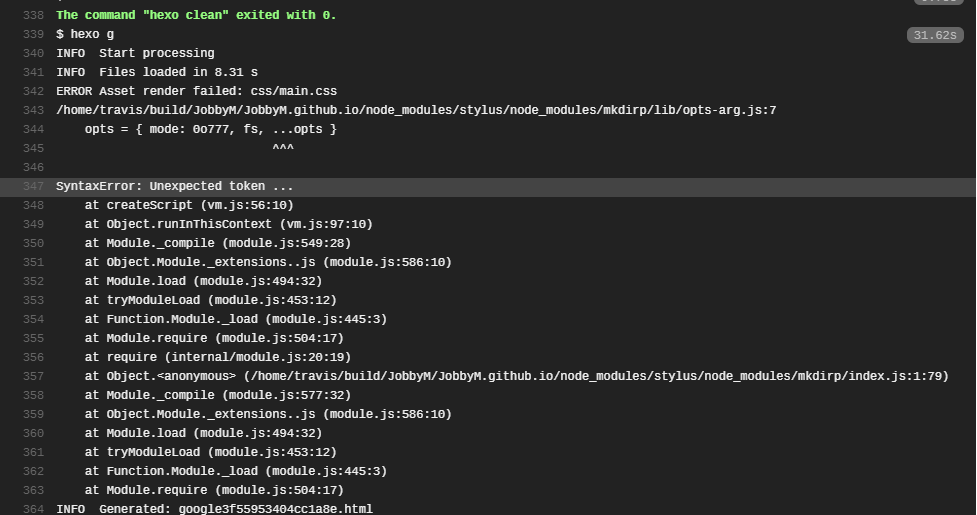 使用Travis CI 自动部署Hexo 之后续维护 | JobbyM's Blog
